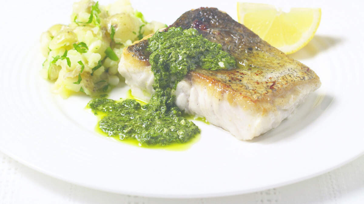 Hake with Salsa Verde and Crushed New Potatoes | Irish Independent