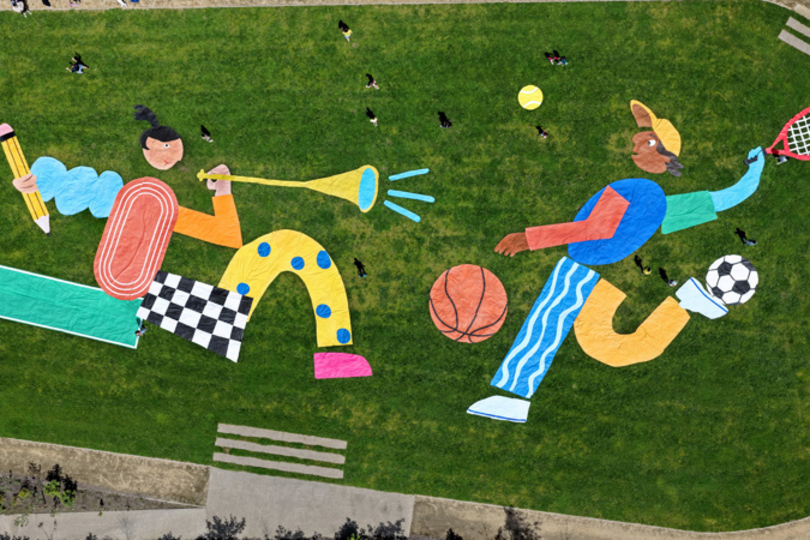 Dublin-based artist creates collage mural – and it’s the size of an ...