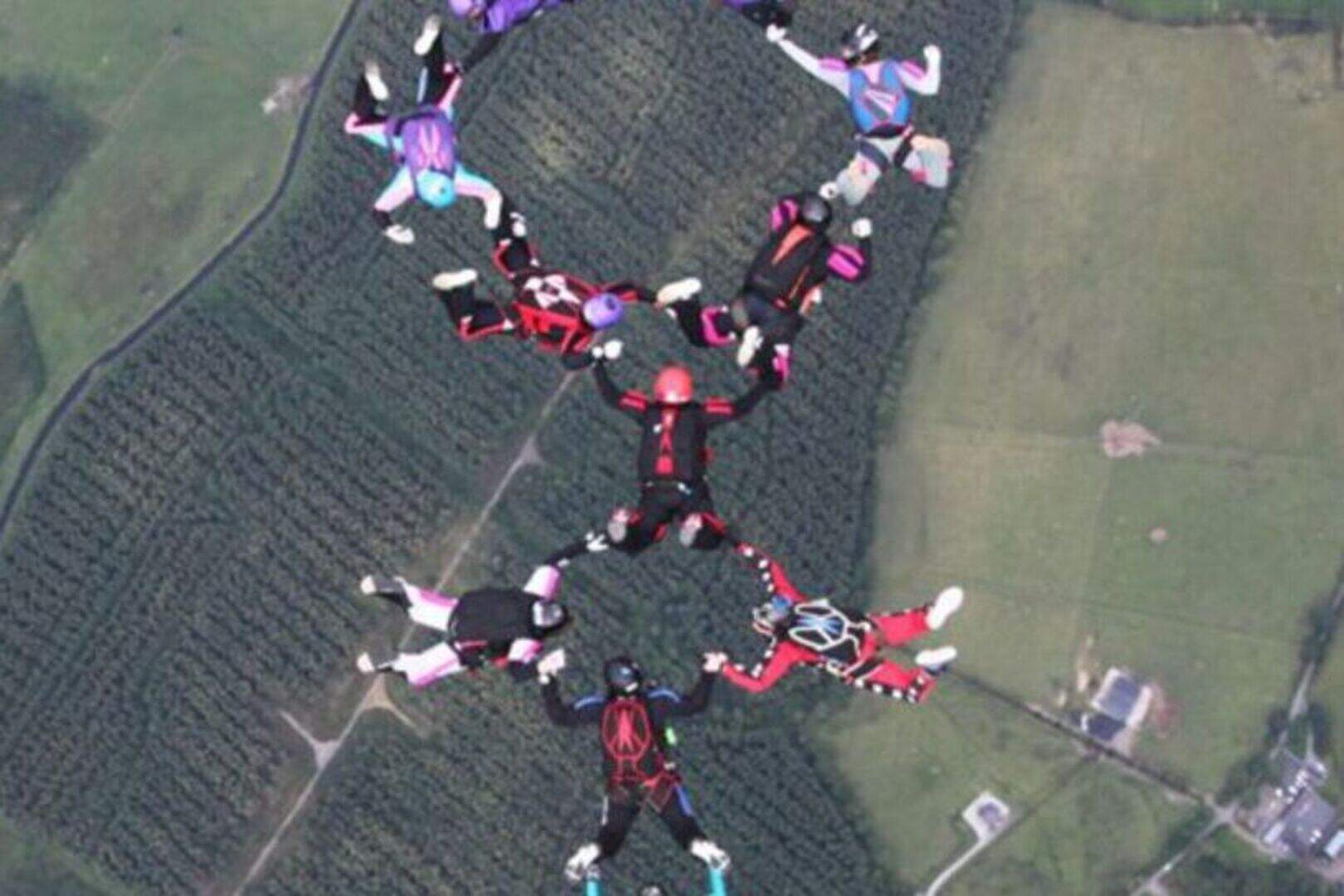 Local woman in Venus symbol skydive | Irish Independent