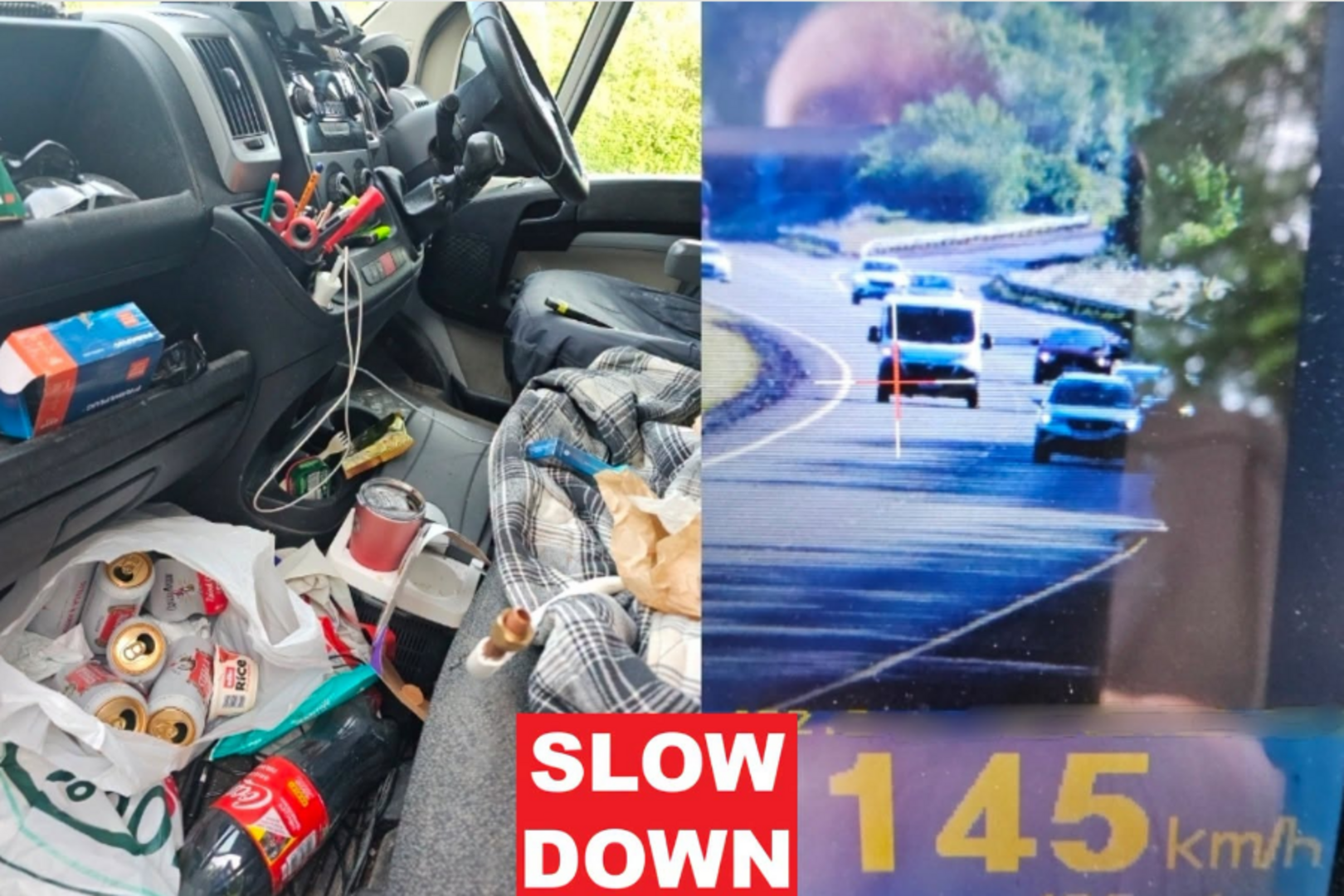 Van driver arrested after speeding on the M7 and drinking cans | Irish ...