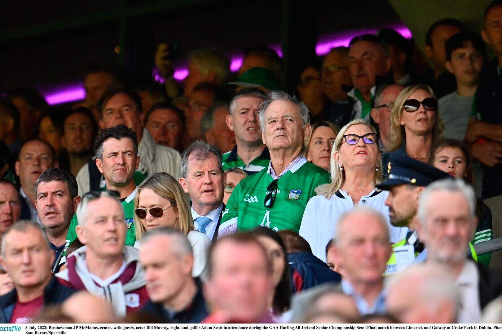 American actor Bill Murray spotted in the crowd at All-Ireland semi ...