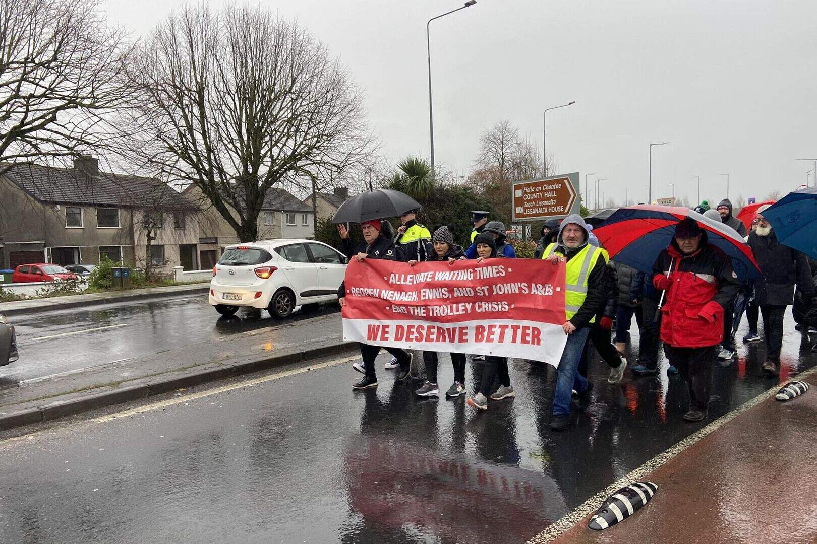 Huge crowd braved Storm Isha to protest against Limerick University ...