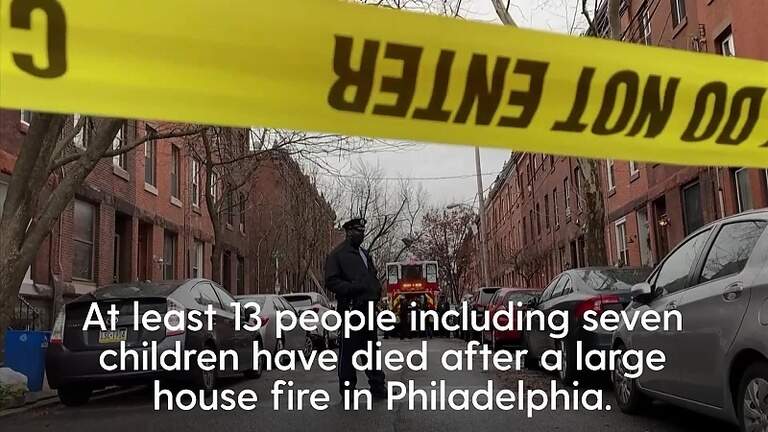 Philadelphia house fire leaves 13 dead, including seven children ...