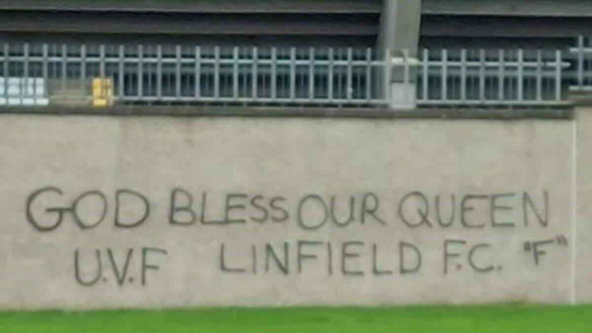 Tallaght Stadium daubed with loyalist graffiti in response to Shamrock ...