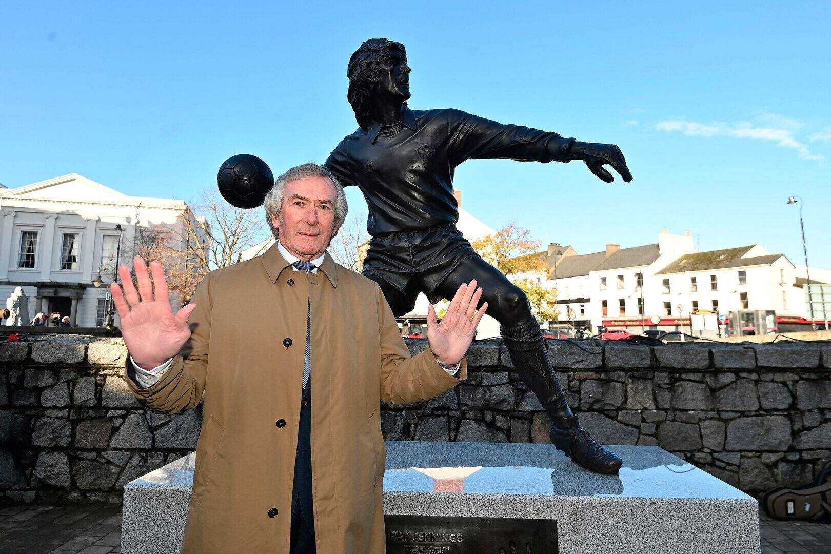 Pat Jennings hails special day as Newry statue unveiled despite ...