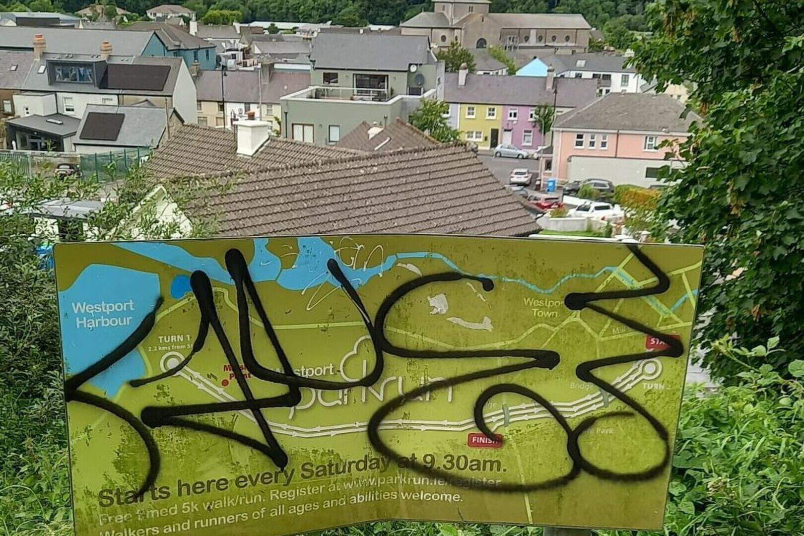 Man arrested after a number of locations in Westport defaced with ...