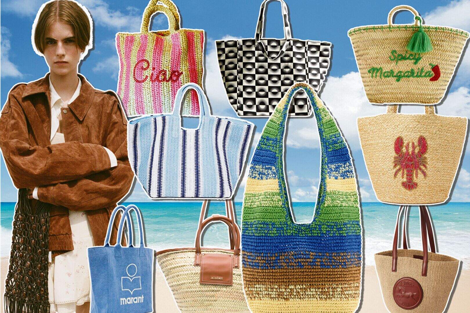 12 stylish beach bags for your summer holidays | Irish Independent