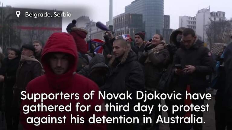 Novak Djokovic's family address crowd in support of tennis star | Irish ...