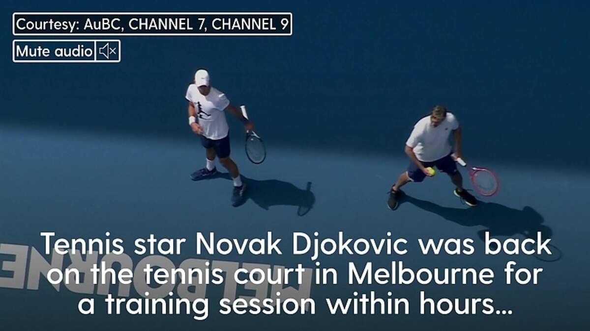 Djokovic back to training in Australia after court victory | Irish ...
