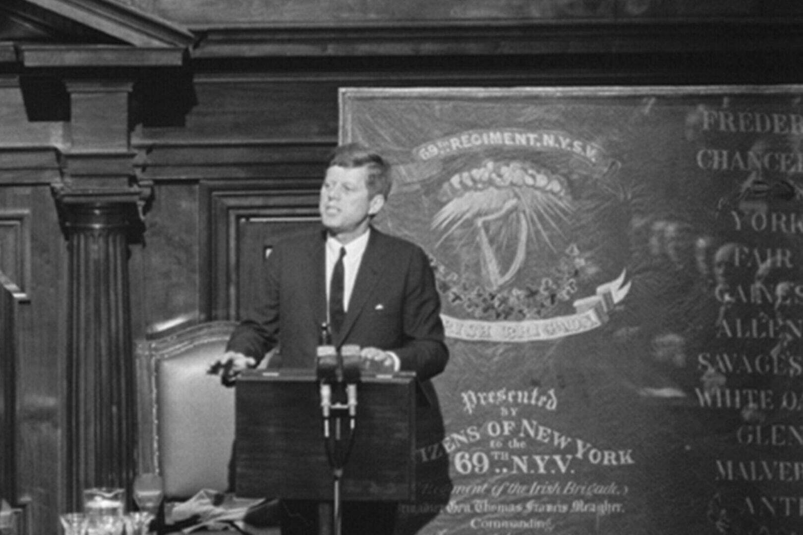 JFK’s battle flag to go on display at Oireachtas after years in storage ...