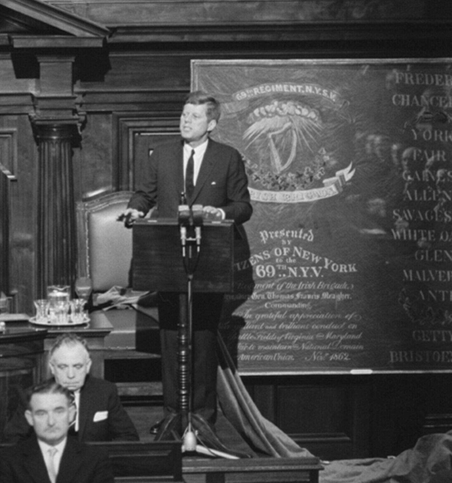 JFK’s battle flag to go on display at Oireachtas after years in storage ...