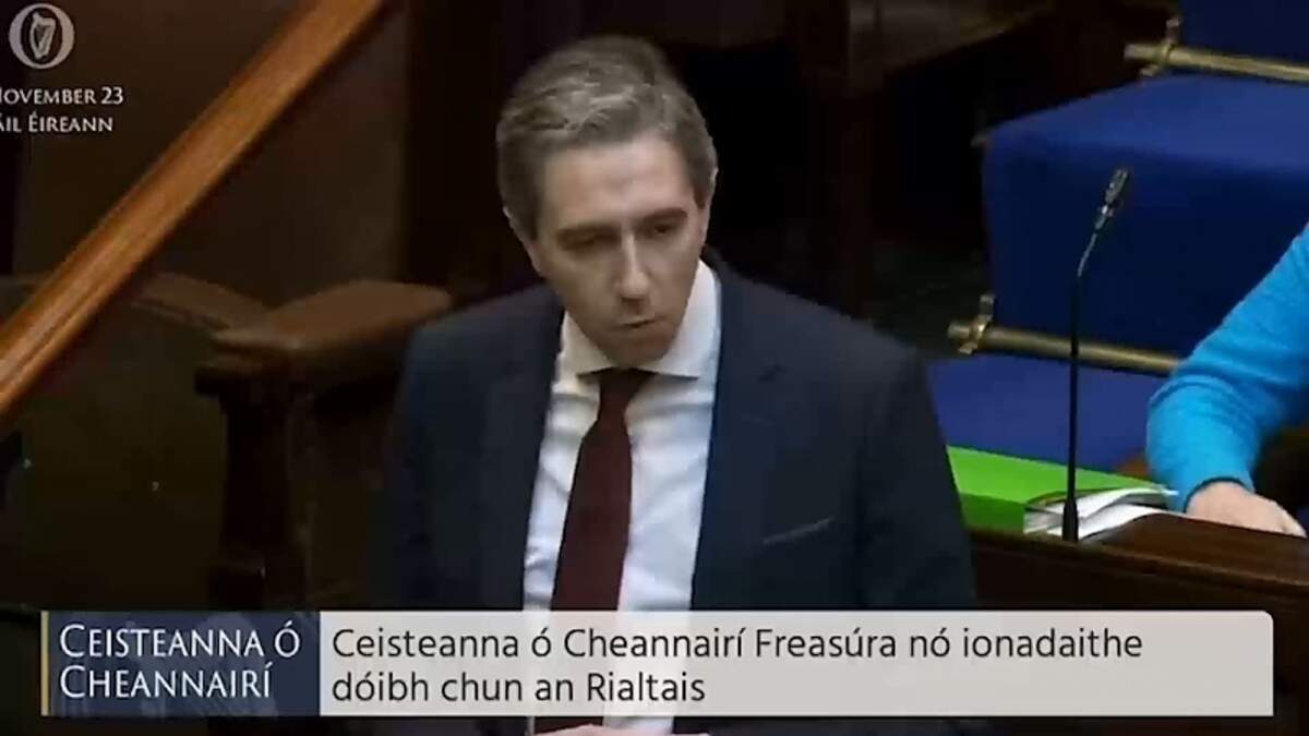 Minister Simon Harris says Israel is now involved in a 'war on children ...