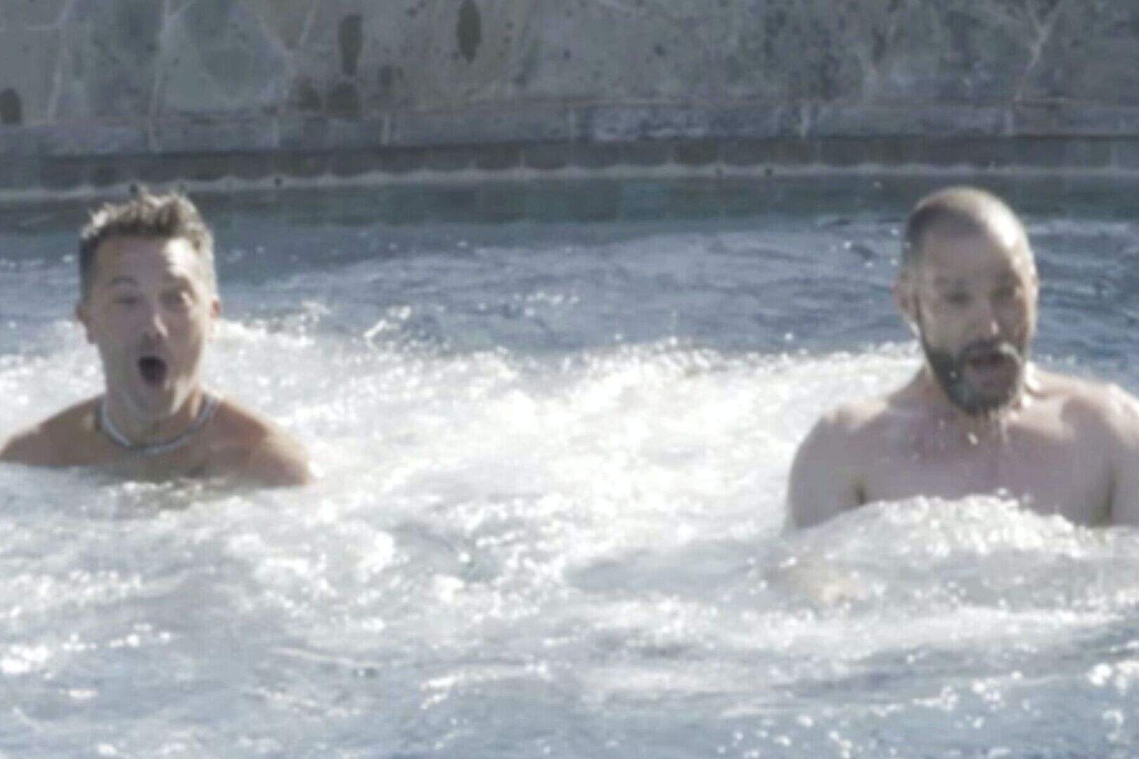 Gino D’Acampo and Fred Sirieix strip off after losing bet to Gordon ...