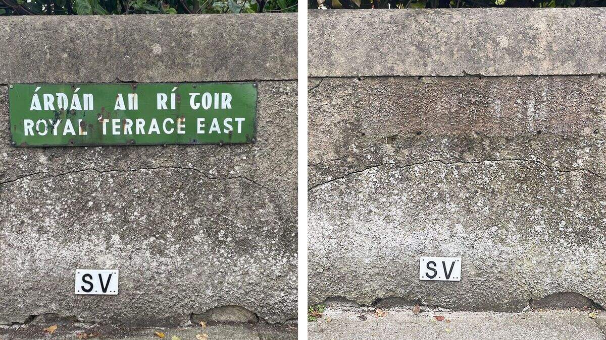 Mystery of vanishing old Irish street signs sparks concern in Dún ...