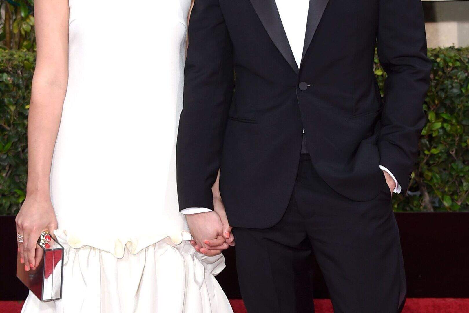 Jamie Dornan, his beard, and Victoria Smurfit turn Golden Globes red ...