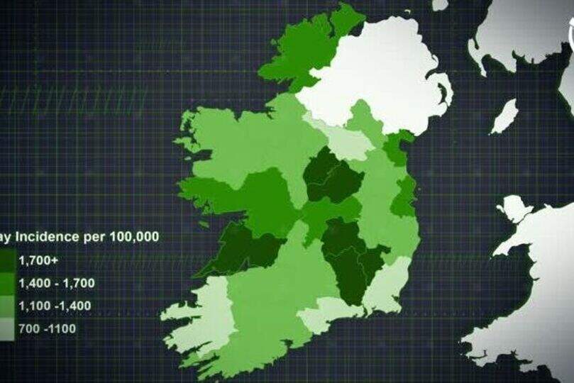The counties with highest rates of Omicron over the Christmas season ...