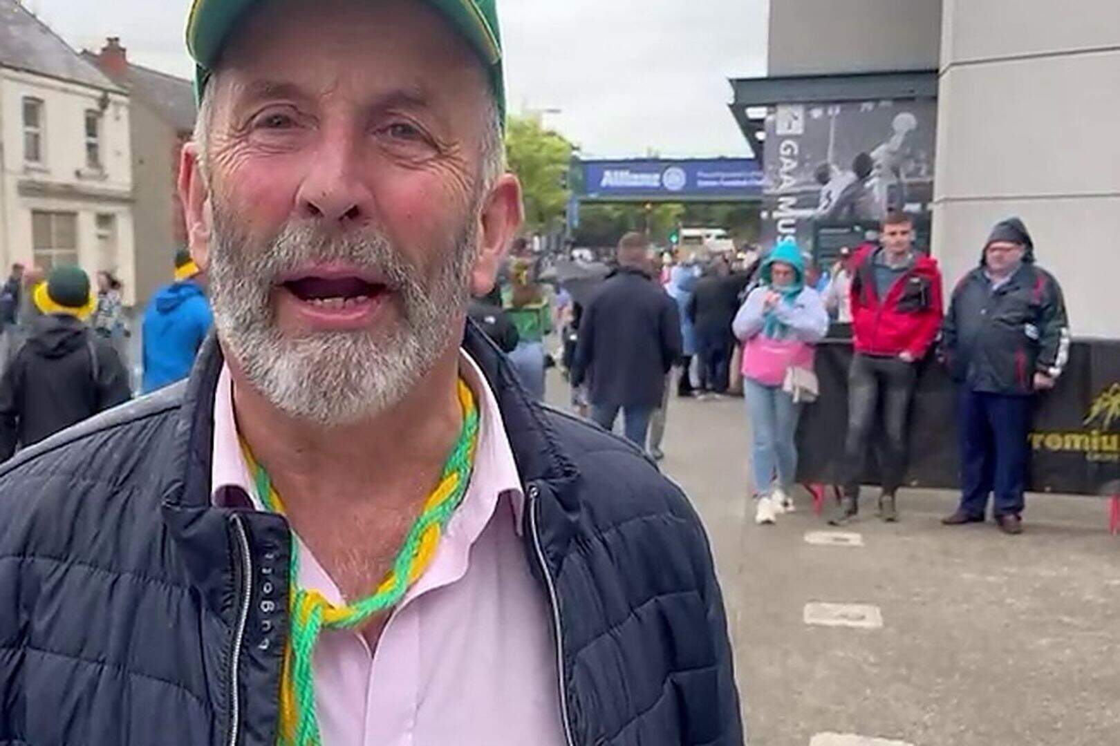Danny Healy-Rae roars on Kerry before Dublin versus Kerry GAA All ...