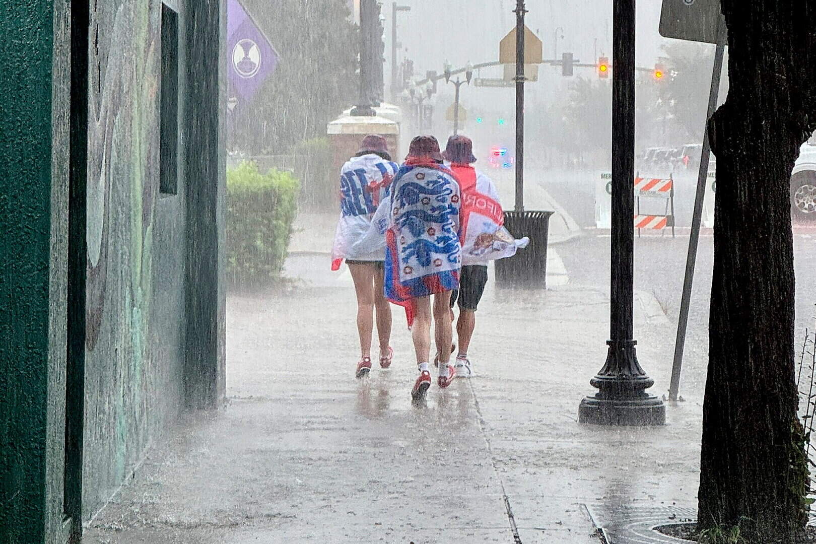 Watch: England World Cup warm-up hit by deluge from thunderstorm ...