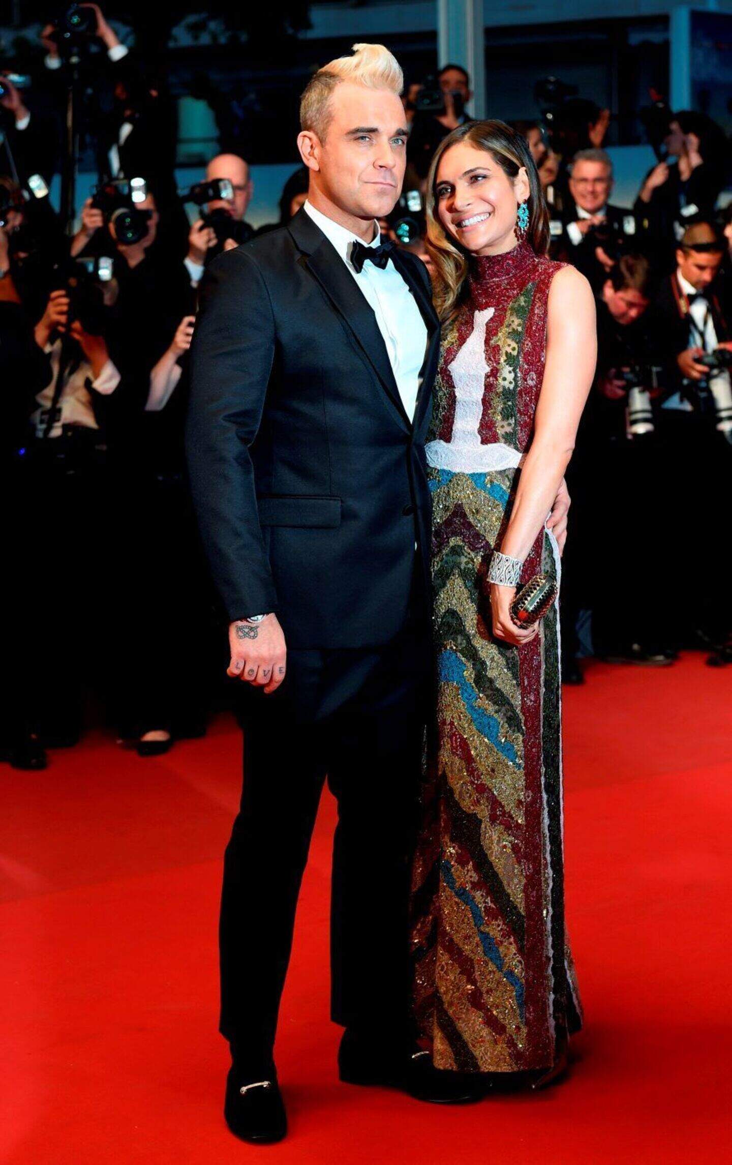 Robbie Williams and Ayda Field put on united front at Cannes amid ...