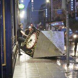 Storm Isha in Galway: Clock tower collapsed and van smashed in night of ...