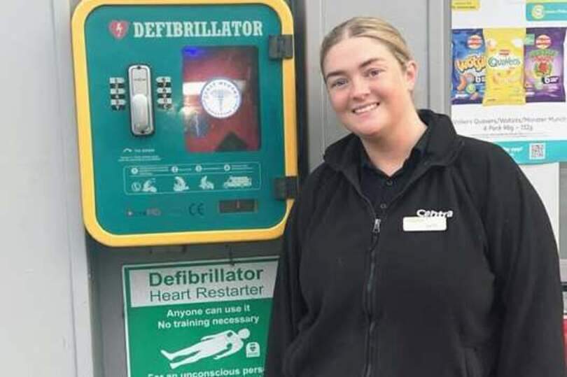 Updated defibrillator installed outside Drogheda Centra store | Irish ...