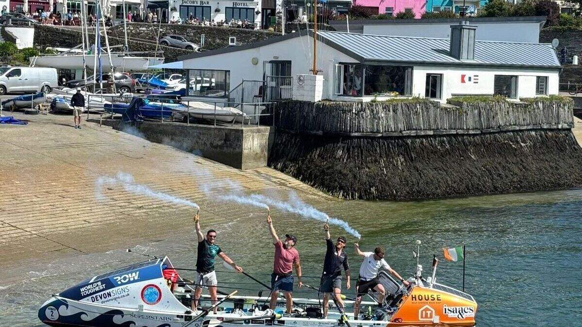 Wicklow men smash epic Guinness World Record row around Ireland | Irish ...