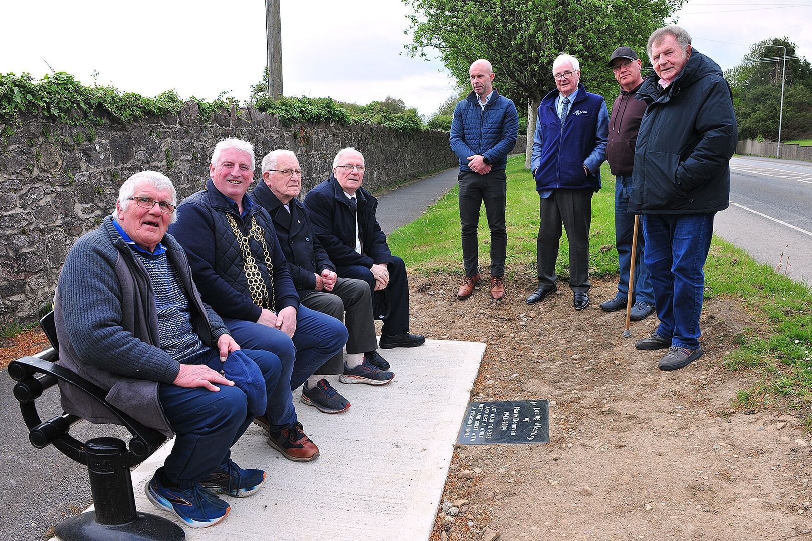 New plaque and bench unveiled at Wexford roadside is the perfect place ...