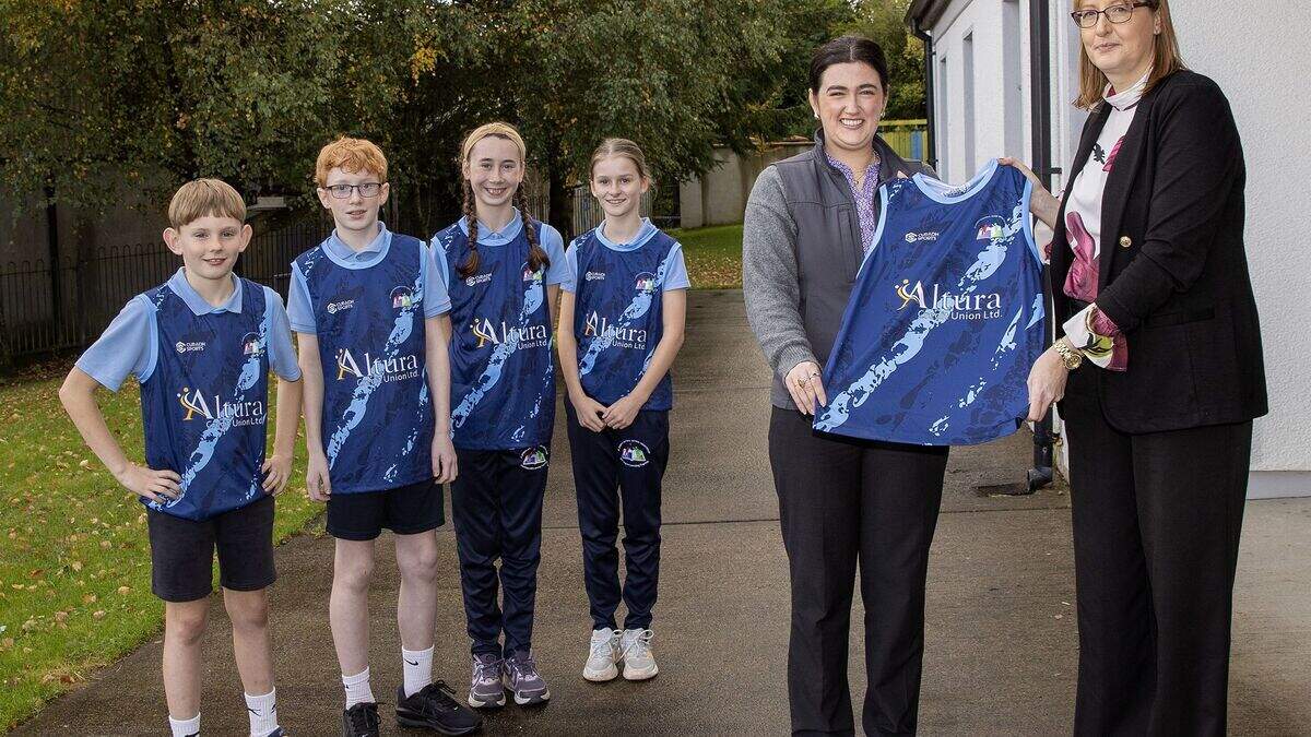 Wicklow credit union gifts Carlow border school 30 new athletics tops ...
