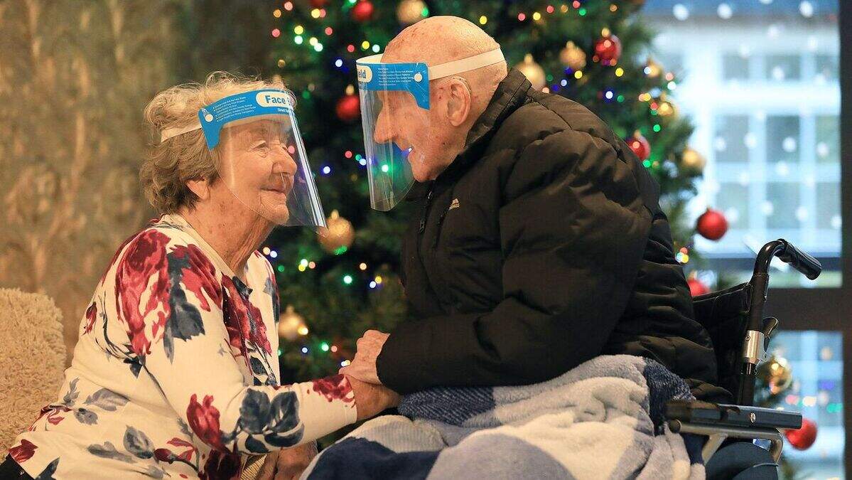 Couple able to share kiss for first time in months thanks to ‘passport ...