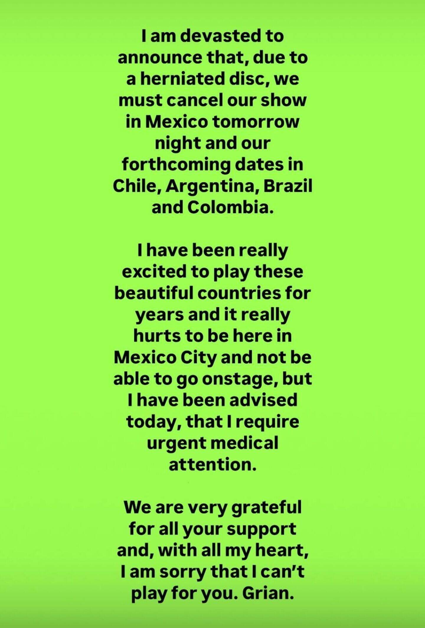 ‘I am devastated’ – Fontaines D.C. cancel South American gigs as lead ...