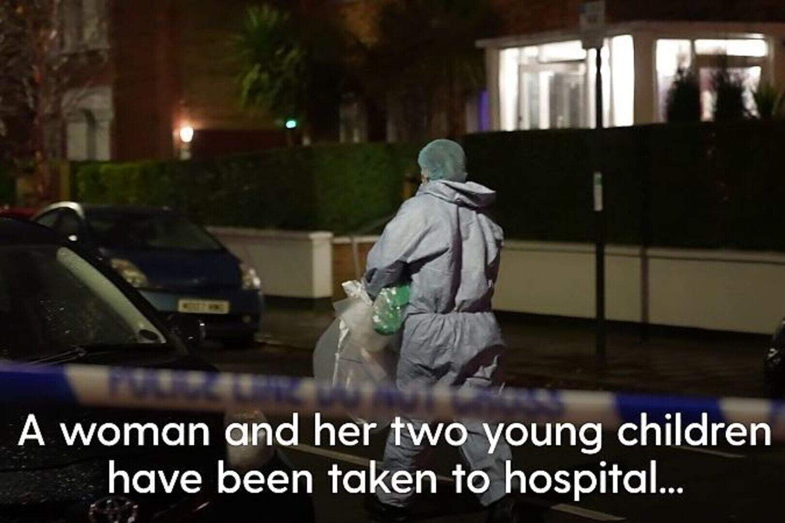 Woman and two children in hospital after ‘corrosive substance attack ...