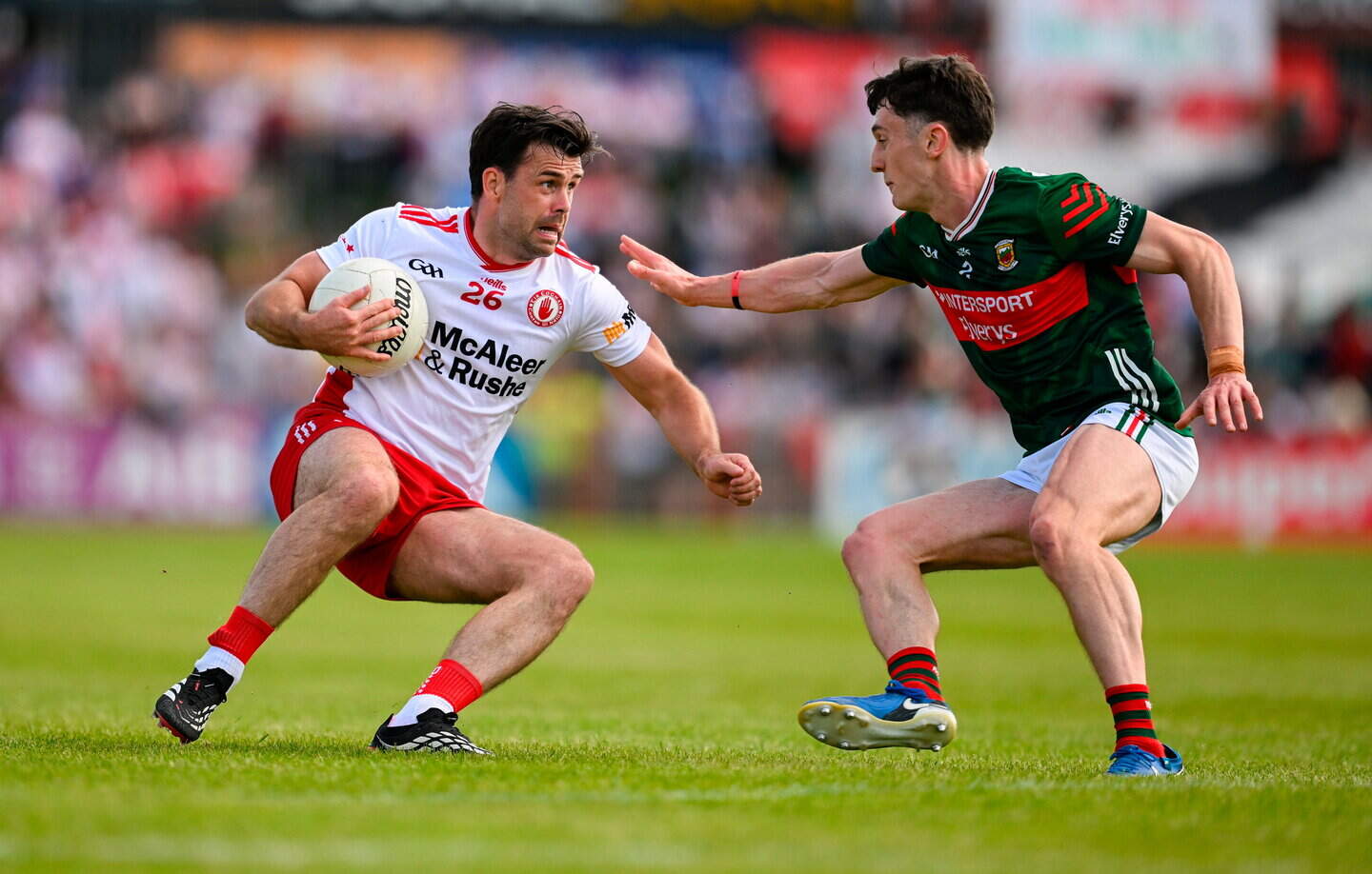 Niall Morgan lands dramatic late two-pointer as Tyrone edge out Mayo at ...