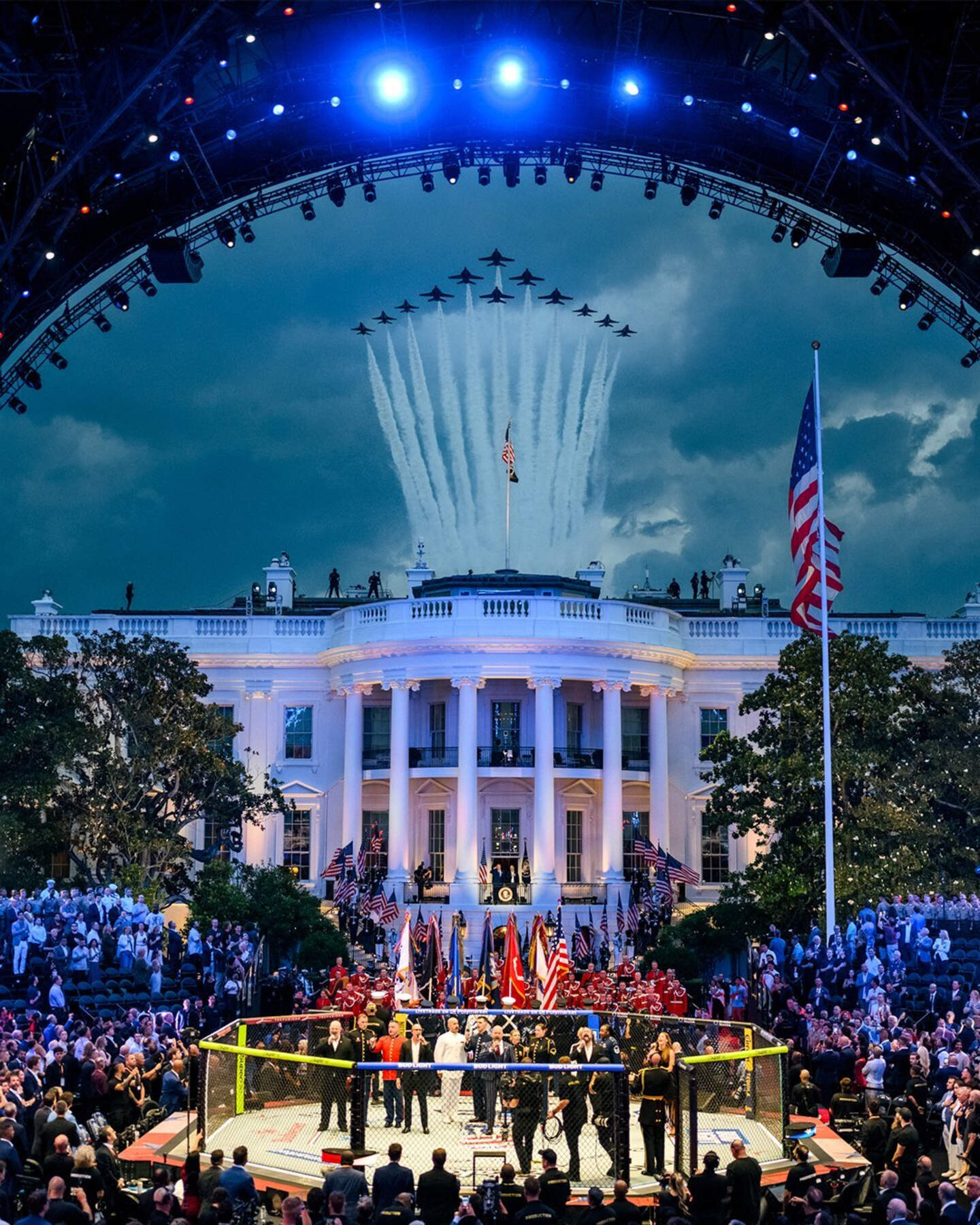 Watching the UFC cage fight at the White House on Sunday night, I had ...