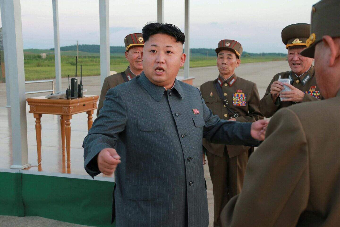 North Korean leader Kim Jong Un seen for first time in 40 days - with ...