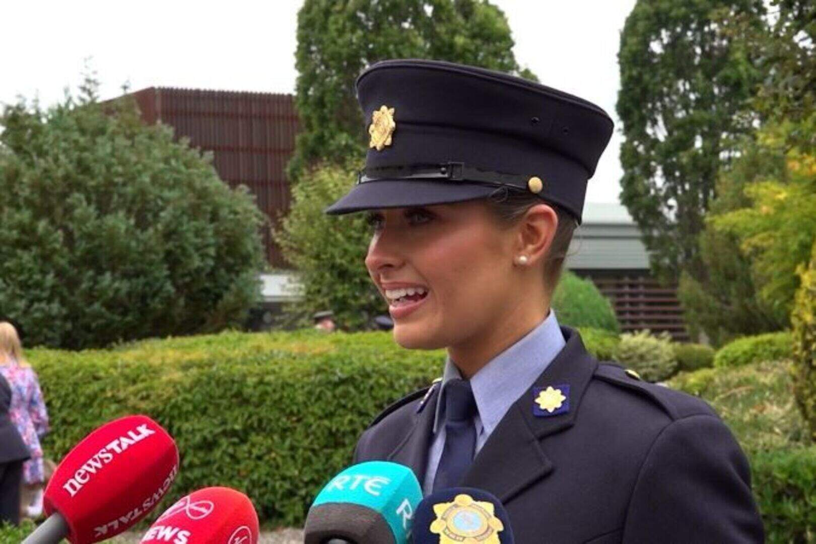 Interviews with new gardai at a graduation ceremony in Templemore, Co ...