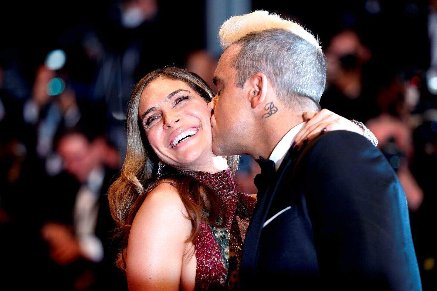 Robbie Williams and Ayda Field put on united front at Cannes amid ...