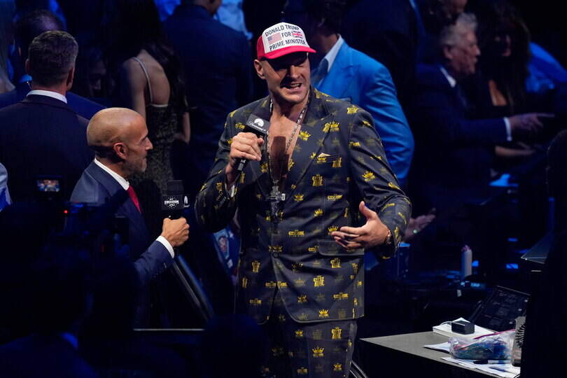 Tyson Fury sparks controversy by wearing ‘Donald Trump for prime ...