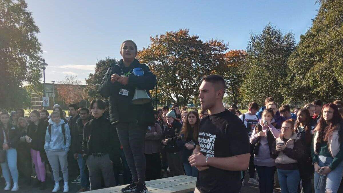DkIT students walk out of lectures to join national protest over ...