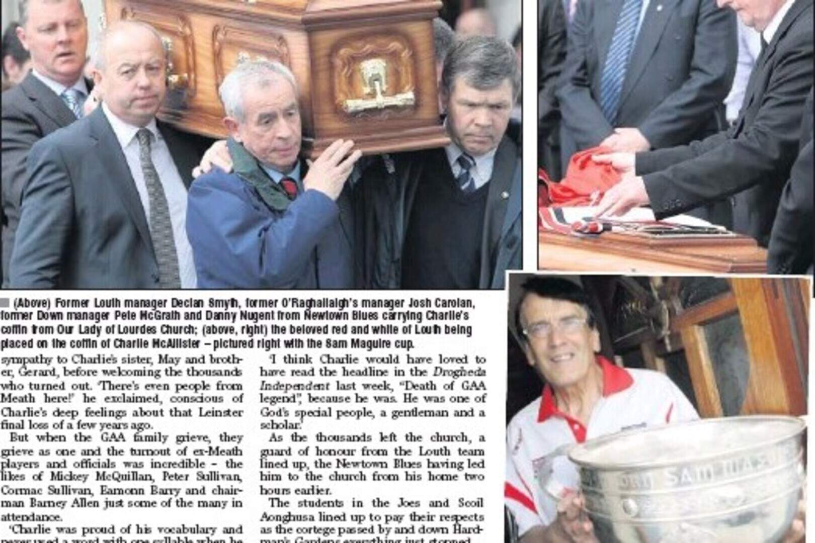 GAA stalwarts line out to honour a man who was 'red' to the core ...