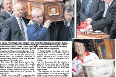 GAA stalwarts line out to honour a man who was 'red' to the core ...