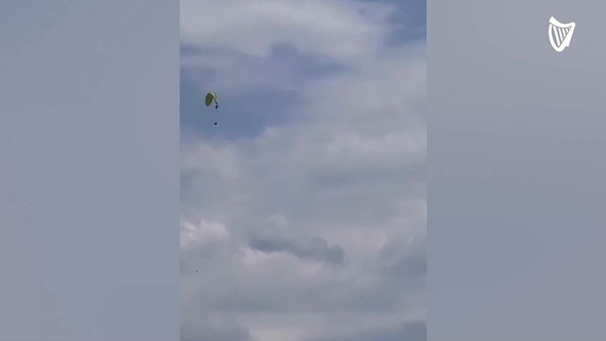 Man opens parachute just in time to save his life as lines become ...