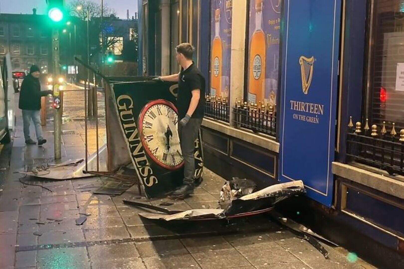 Clock tower collapses in Galway as Storm Isha hits Ireland | Irish ...