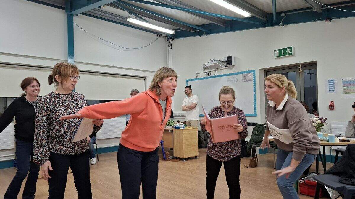 Staff of Sligo University Hospital in rehearsal for annual pantomime ...