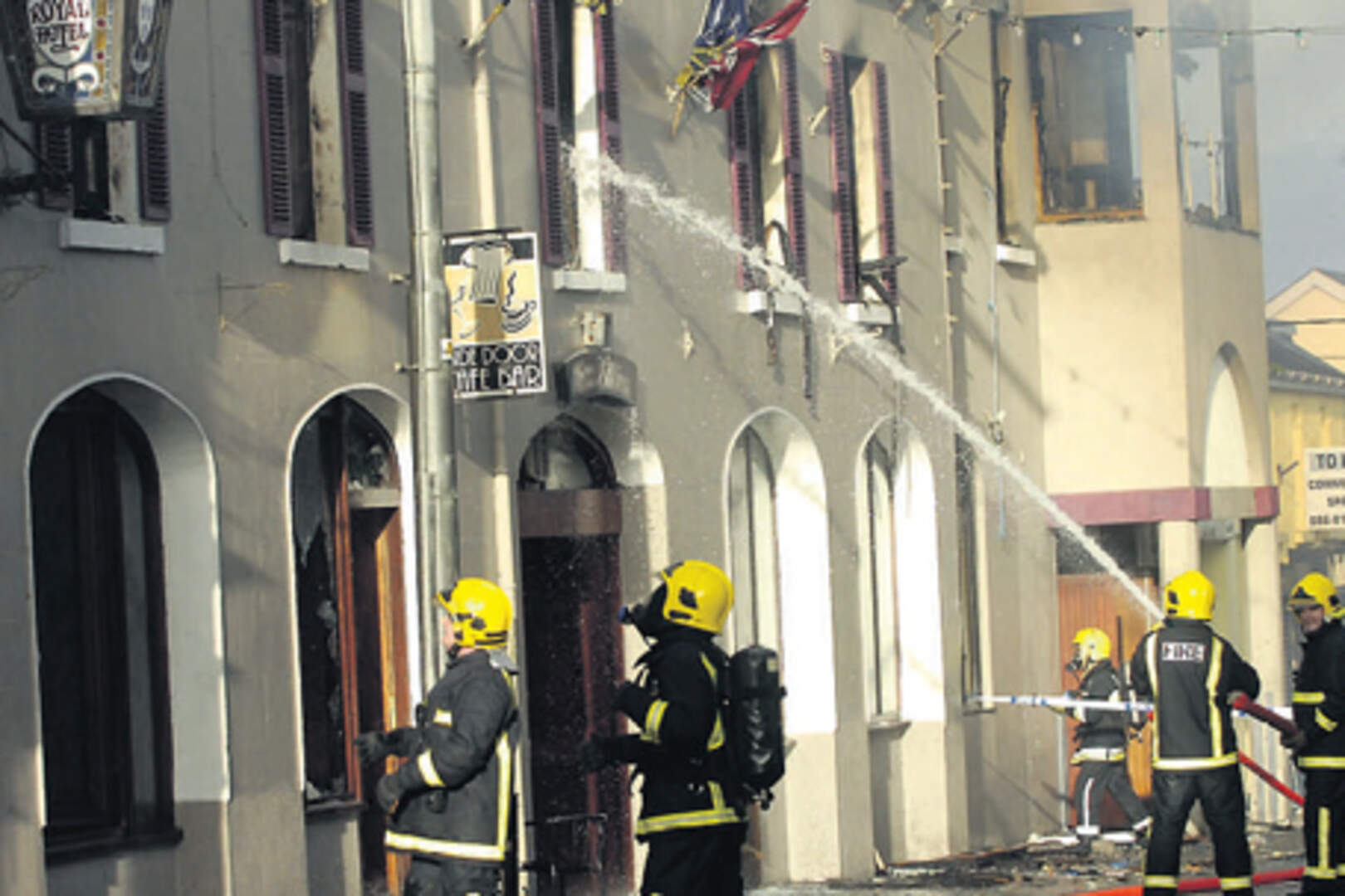 Landmark hotel destroyed by morning blaze | Irish Independent