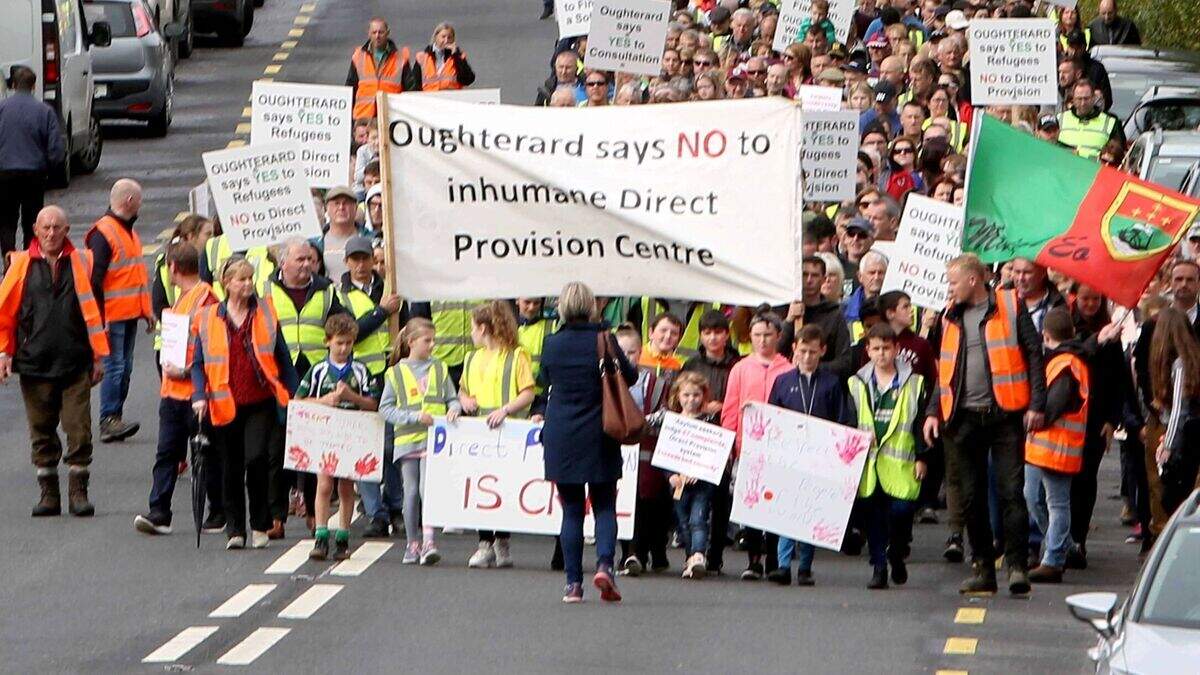 Thousands protest over plan to locate direct provision centre in ...