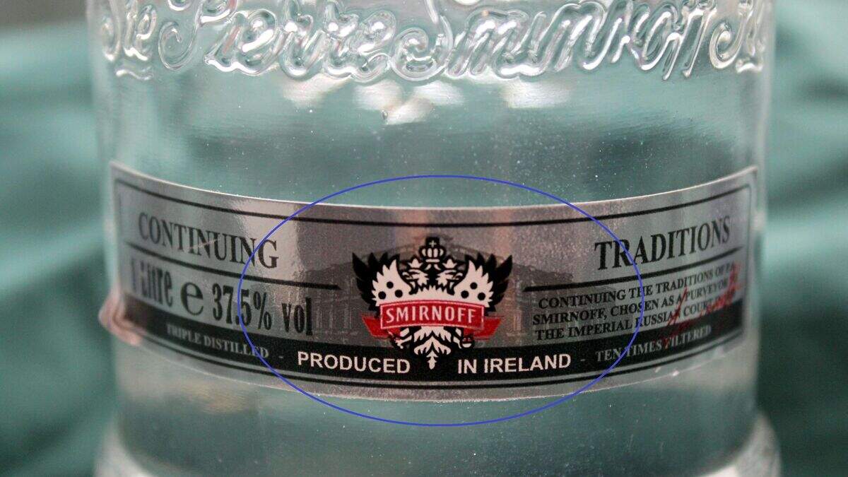 Warning as fake vodka found in pubs and shops | Irish Independent
