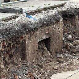 Basements of former Georgian houses uncovered during roadworks in ...