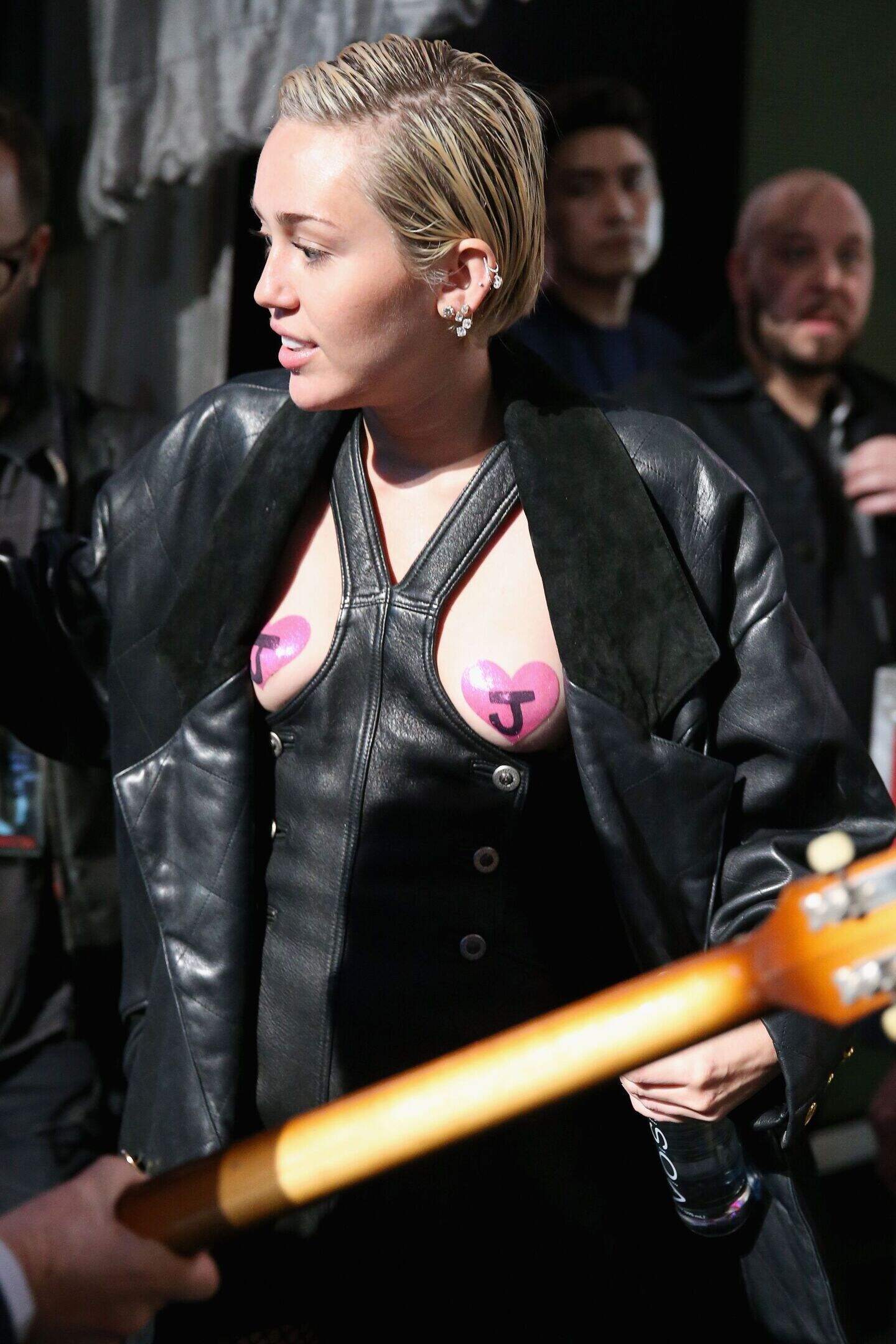 Miley Cyrus forgets to shave her armpits and dons riskiest outfit yet ...