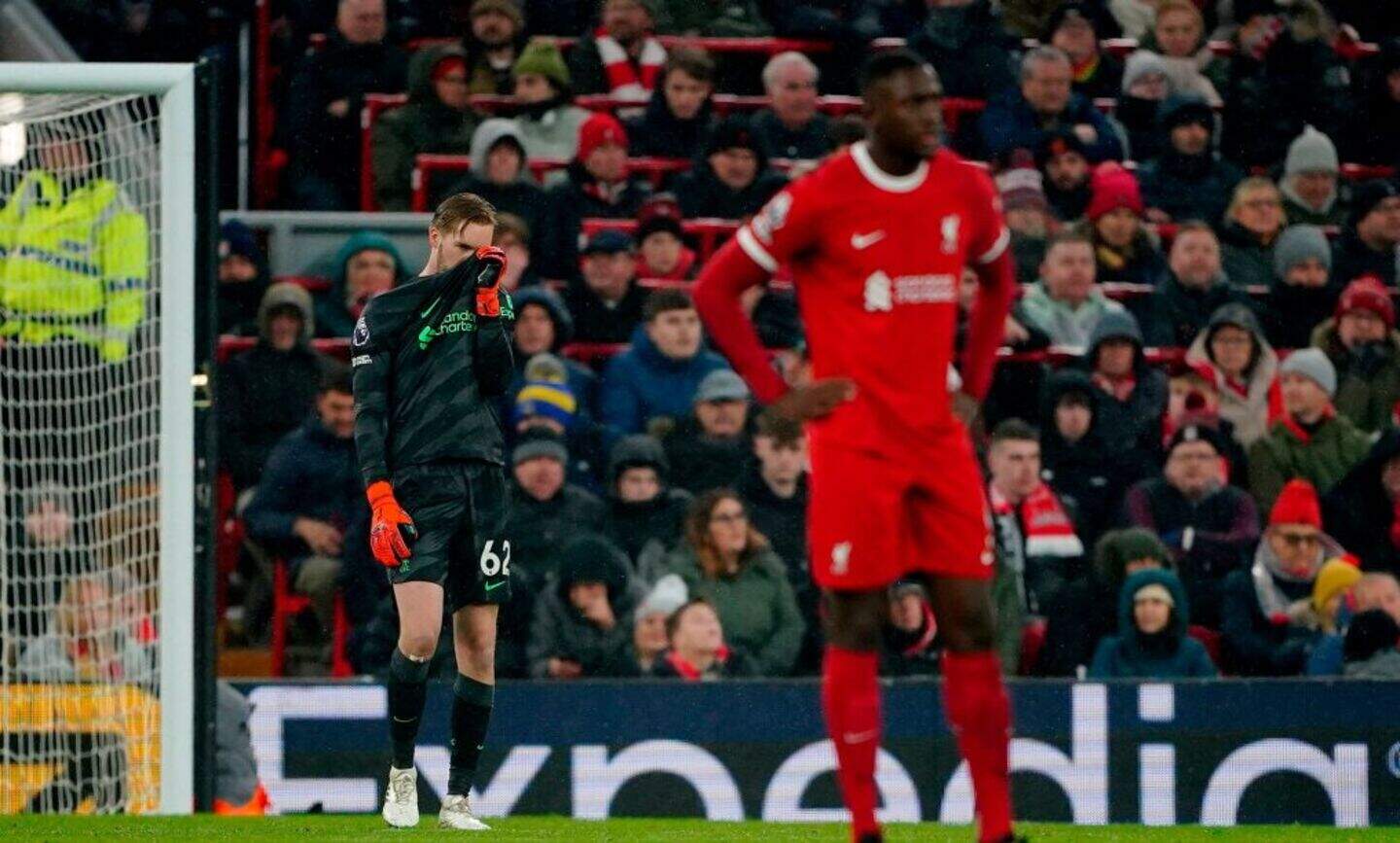 Caoimhin Kelleher endures tough day at Anfield as Liverpool produce ...
