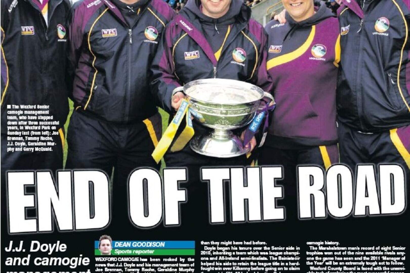 END OF THE ROAD | Irish Independent